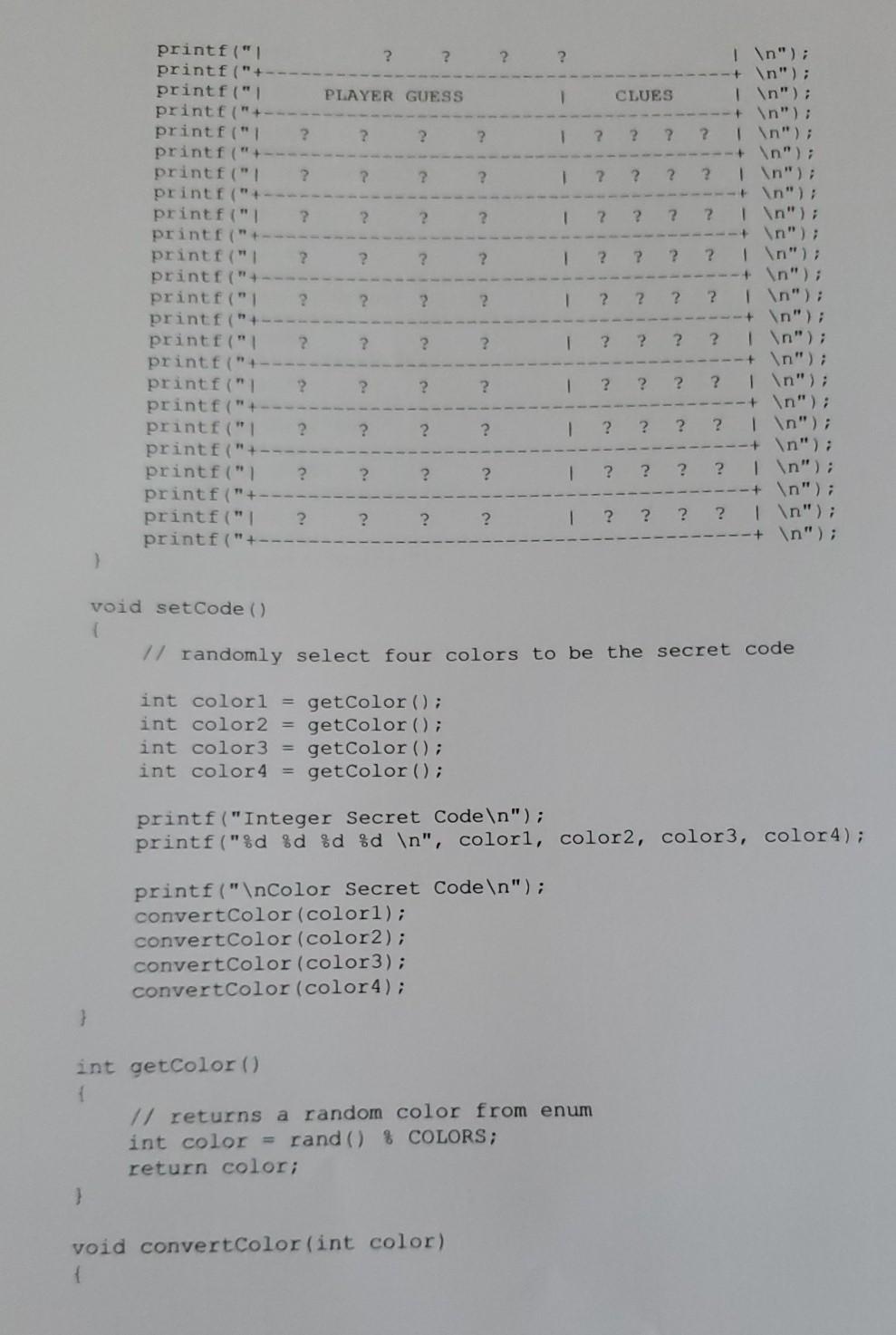 Solved Tasks Activity Mastermindc A 1 Copy C Source Code 5250