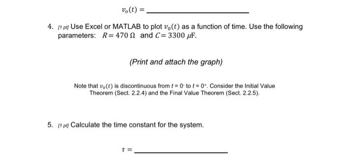 Solved 1. [1 pt] Determine the governing differential | Chegg.com