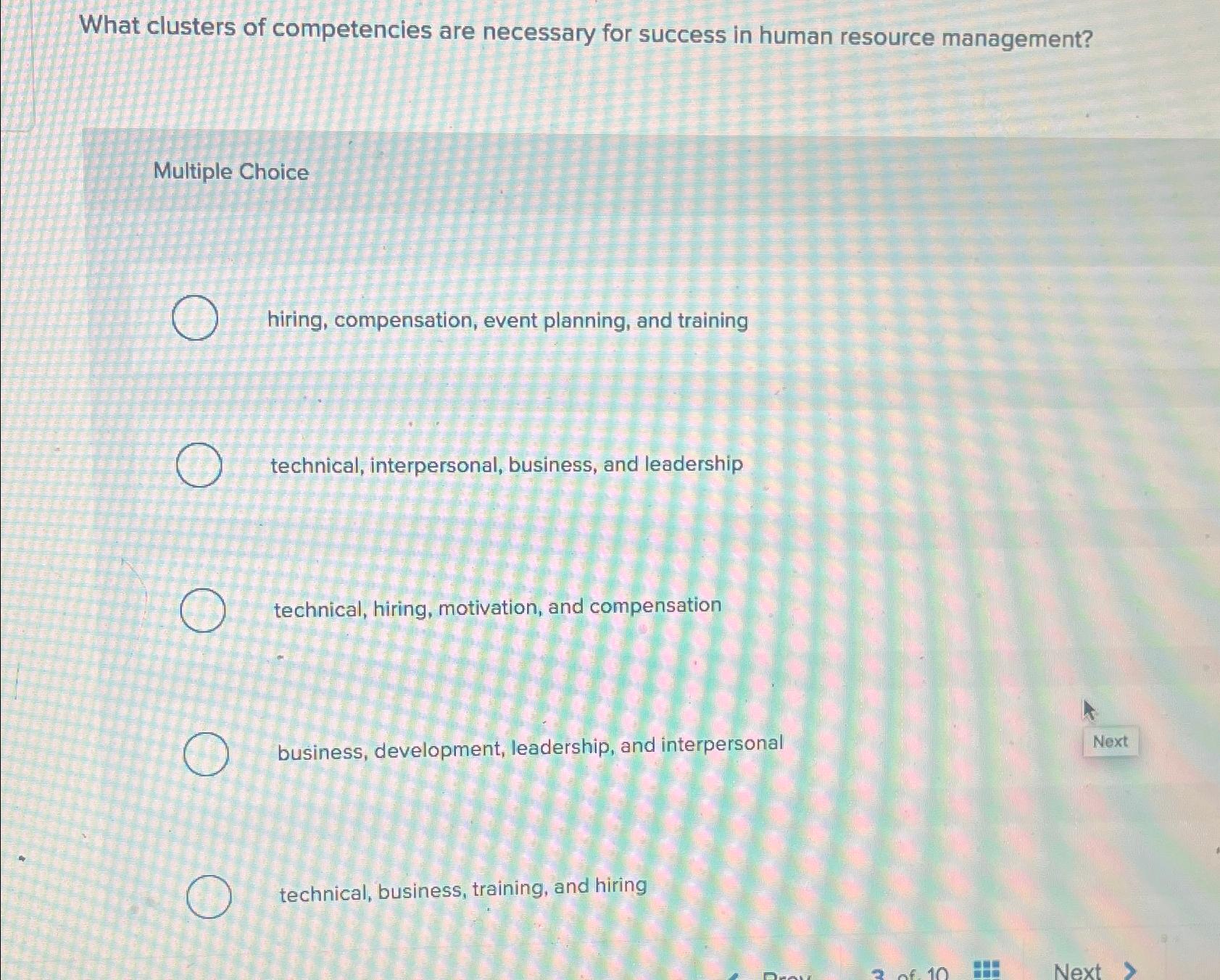 Solved What clusters of competencies are necessary for | Chegg.com