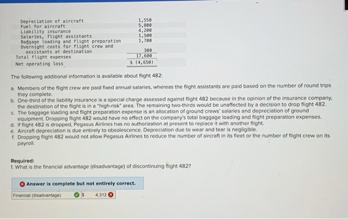 Solved Problem 13-21 (Static) Dropping or Retaining a Flight | Chegg.com
