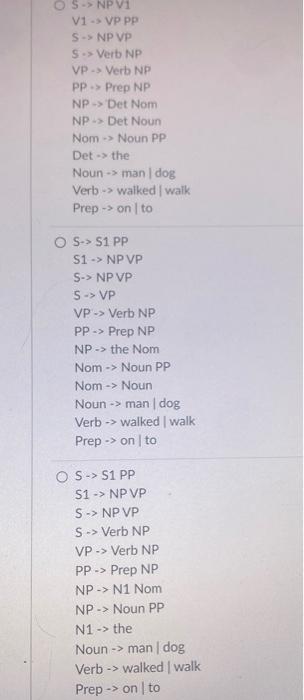 Solved Consider the very simple CFG with the rules below. | Chegg.com