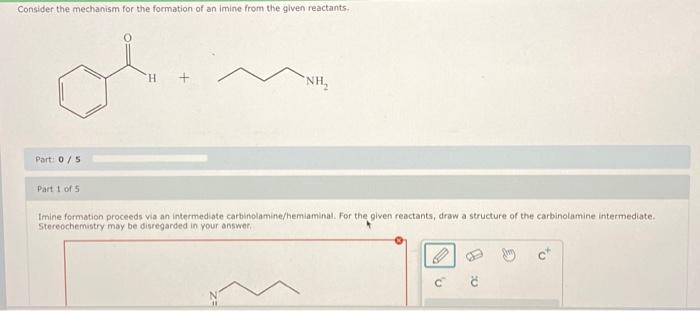 Solved Consider the mechanism for the formation of an imine | Chegg.com
