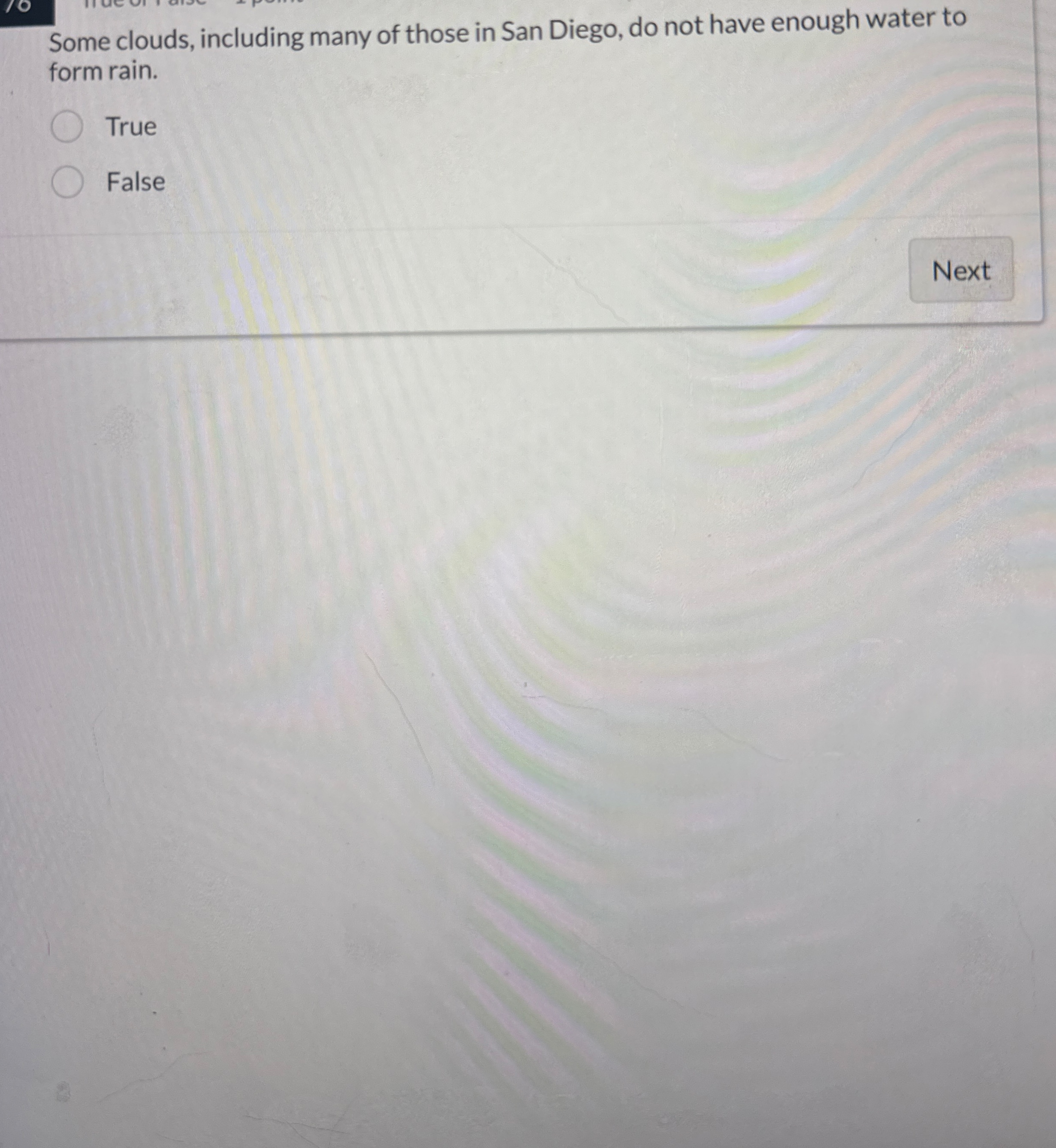Solved Some clouds, including many of those in San Diego, do | Chegg.com
