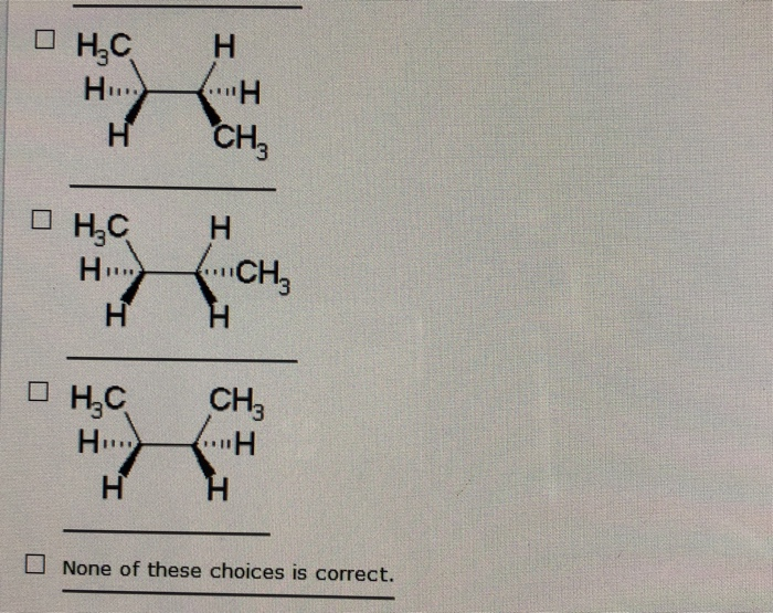 Solved Which of the following drawings represents butane in | Chegg.com