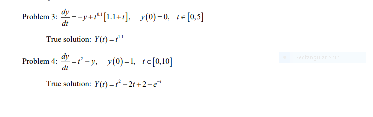 Solved Solve The Following Initial Value Problems Using 3429