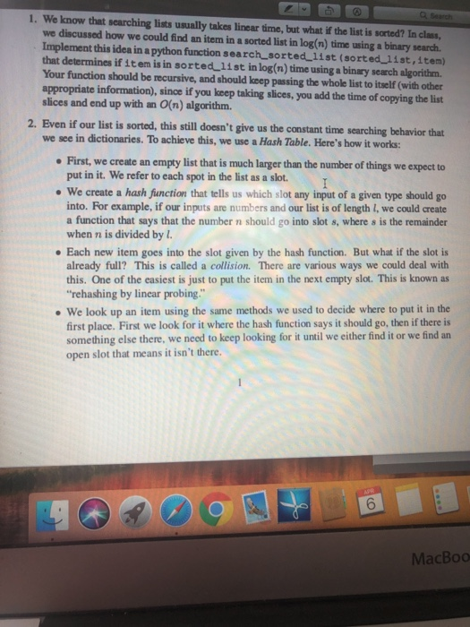Solved Create A Hashlist Class In Python That Implements 0929