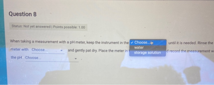 Solved Question 8 Status: Not yet answered I Points | Chegg.com