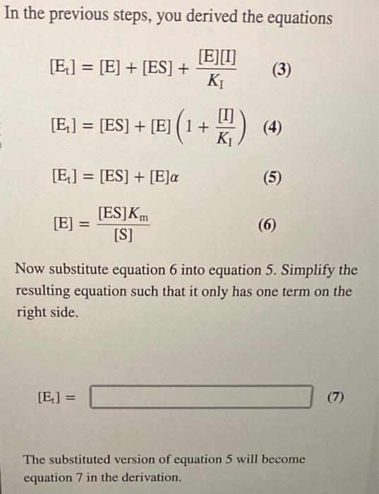 Solved In the previous steps, you derived the equations | Chegg.com