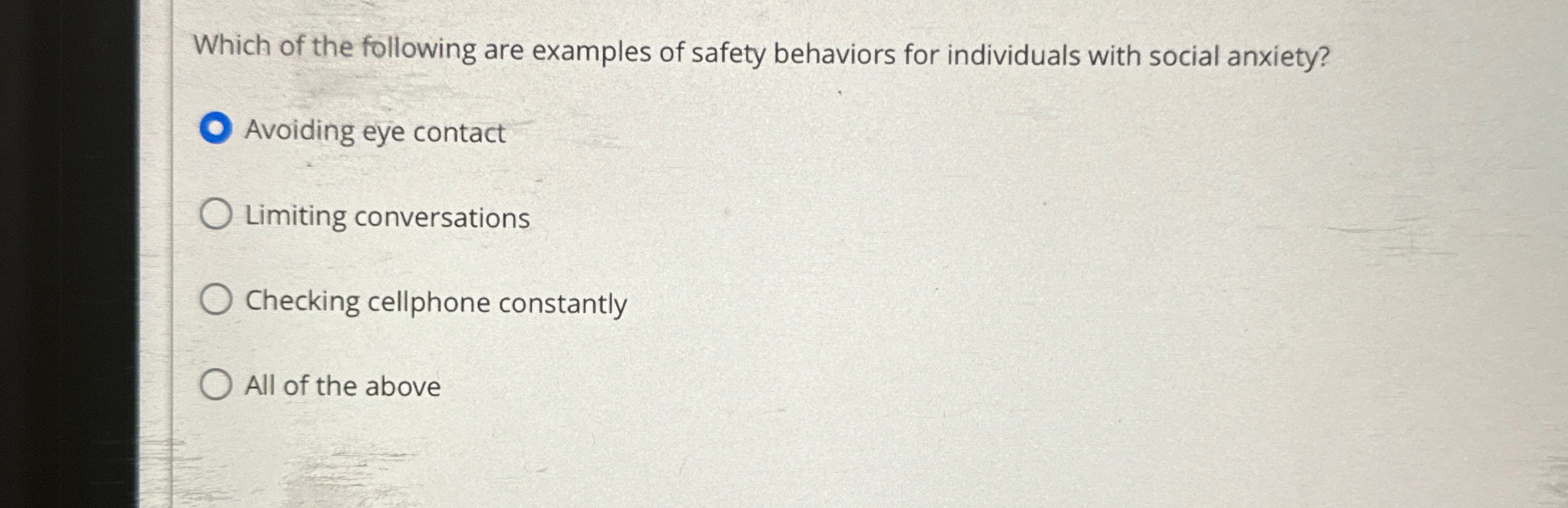 Solved Which of the following are examples of safety | Chegg.com