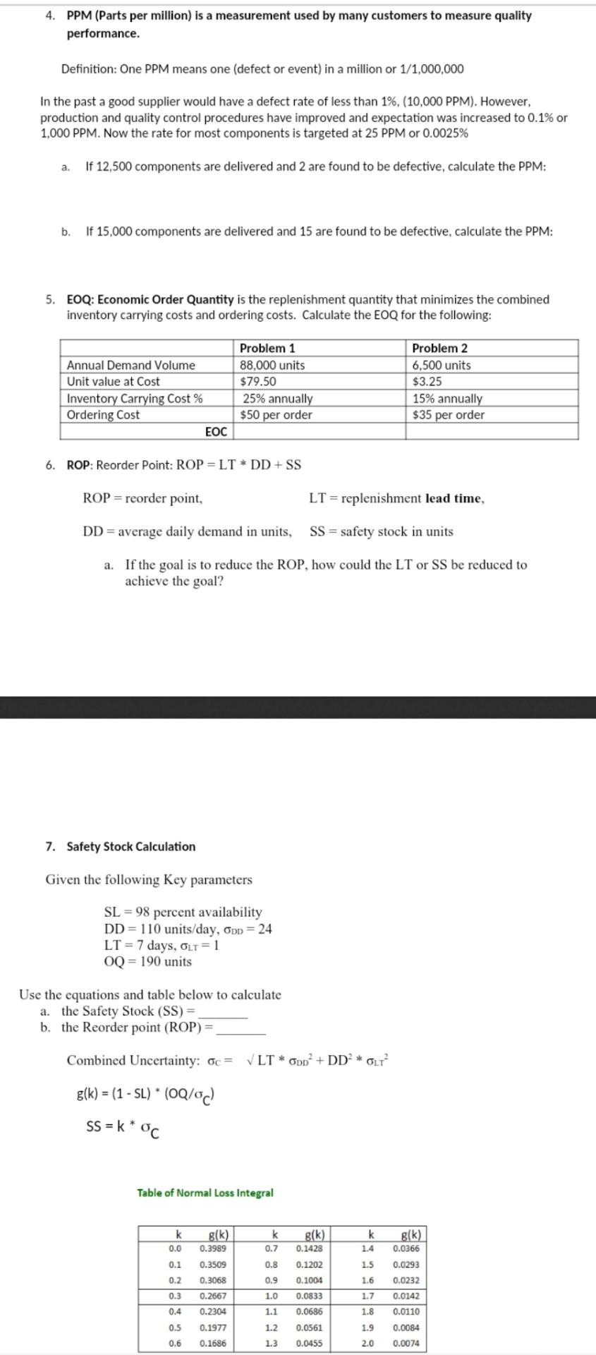 Solved 4. PPM (Parts per million) is a measurement used by | Chegg.com