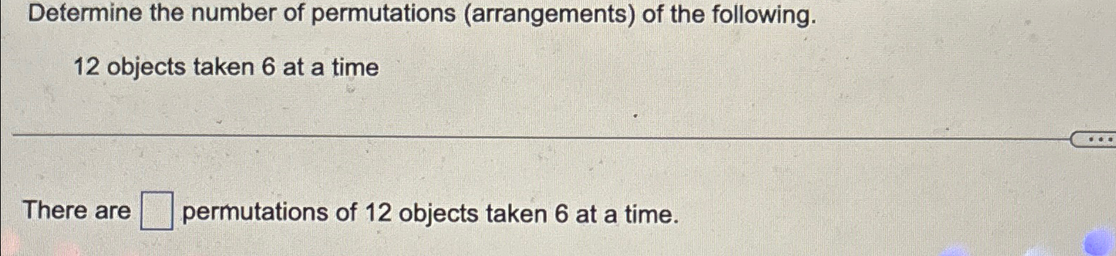 Solved Determine the number of permutations (arrangements) | Chegg.com