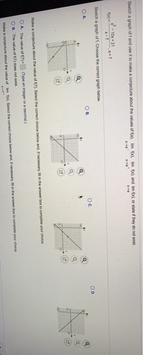 Solved Sketch a graph off and use it to make a conjecture | Chegg.com