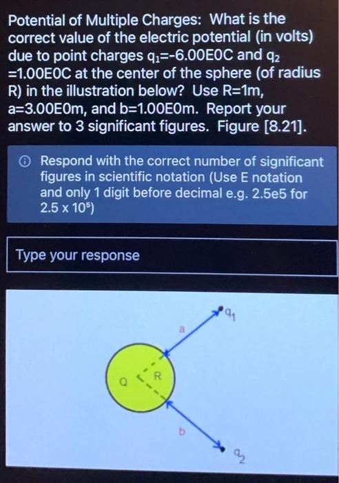Solved Potential of Multiple Charges: What is the correct | Chegg.com