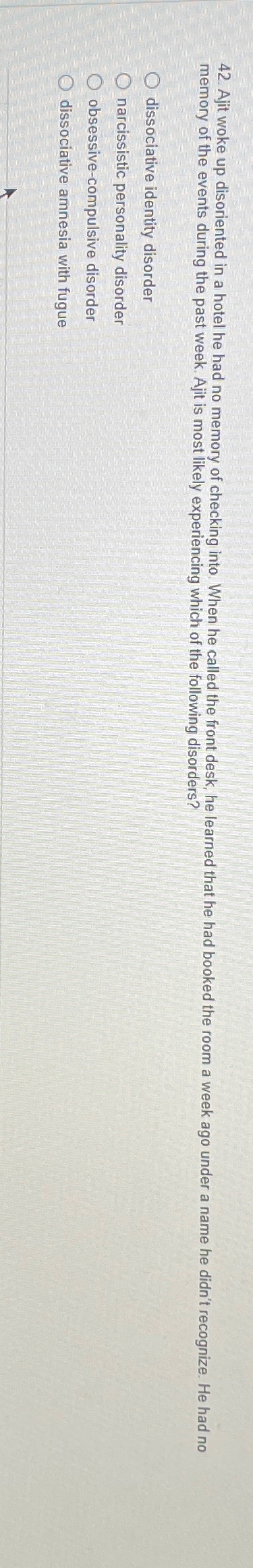 Solved memory of the events during the past week. Ajit is | Chegg.com