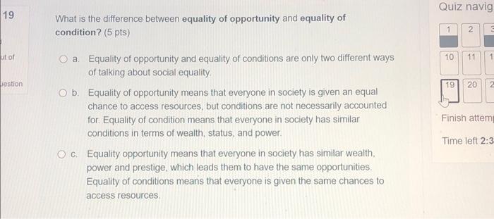 What is the difference between equality of | Chegg.com