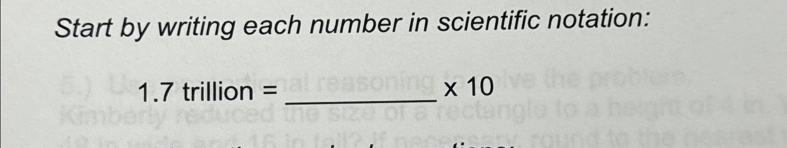 Solved Start by writing each number in scientific | Chegg.com