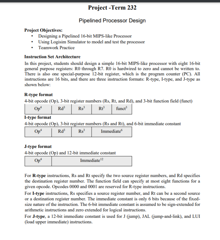 Solved Instruction EncodingSixteen R-type instructions, | Chegg.com