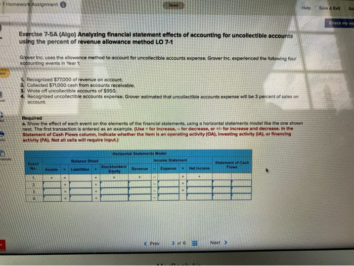 Solved 7 Homework Assignment Seved Help Save & Exit Sul | Chegg.com Solved 7 Homework Assignment Seved Help Save & Exit Sul | Chegg.com