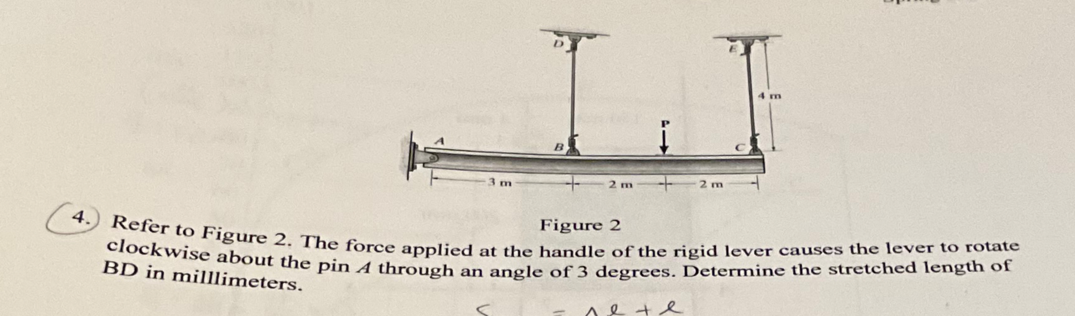 Solved Figure 2clockwise about the pin A through an angle of | Chegg.com