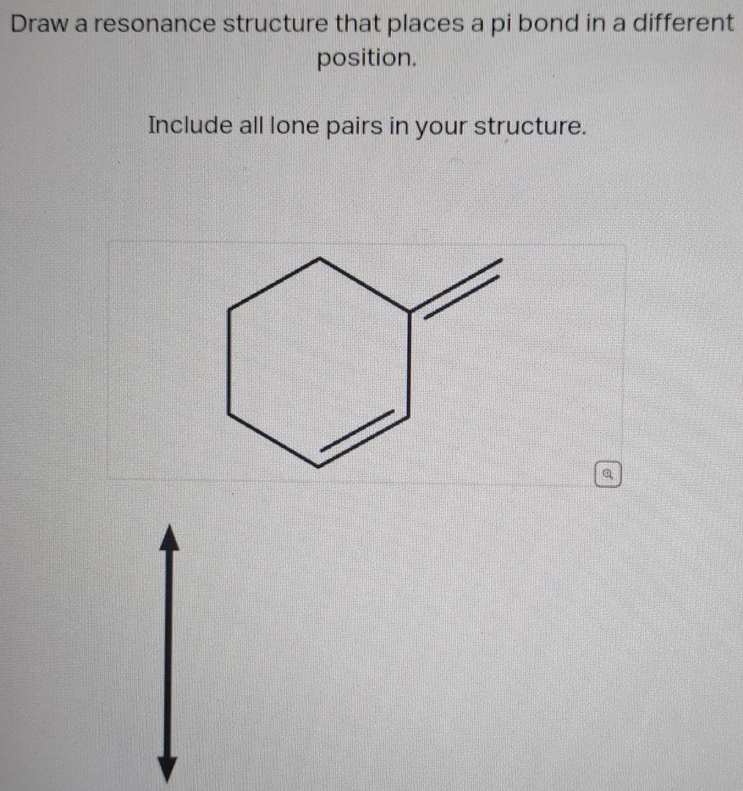 Solved Draw a resonance structure that places a pi bond | Chegg.com