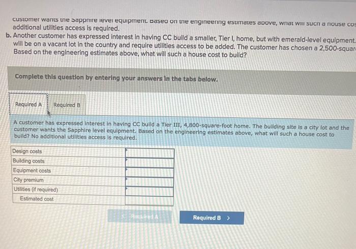 Solved Collingwood Contractors (CC) designs and builds new | Chegg.com