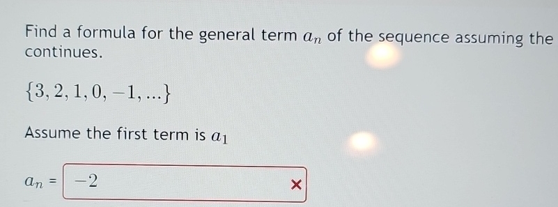 Solved Find a formula for the general term an ﻿of the | Chegg.com