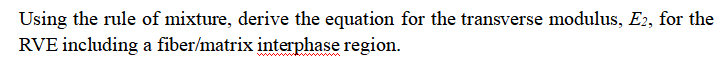 Solved Using the rule of mixture, derive the equation for | Chegg.com