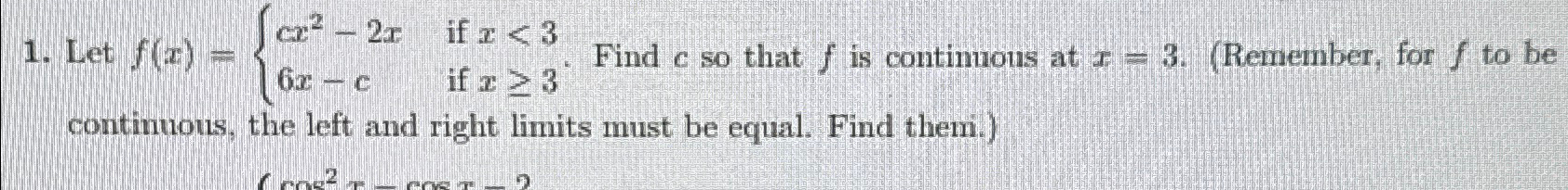 Solved Let F X {cx2 2x If X
