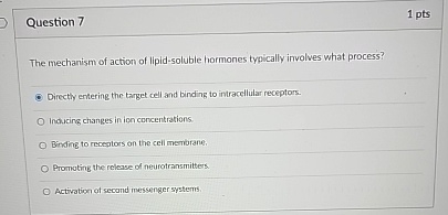 Solved Question 71 ﻿ptsThe mechanism of action of | Chegg.com