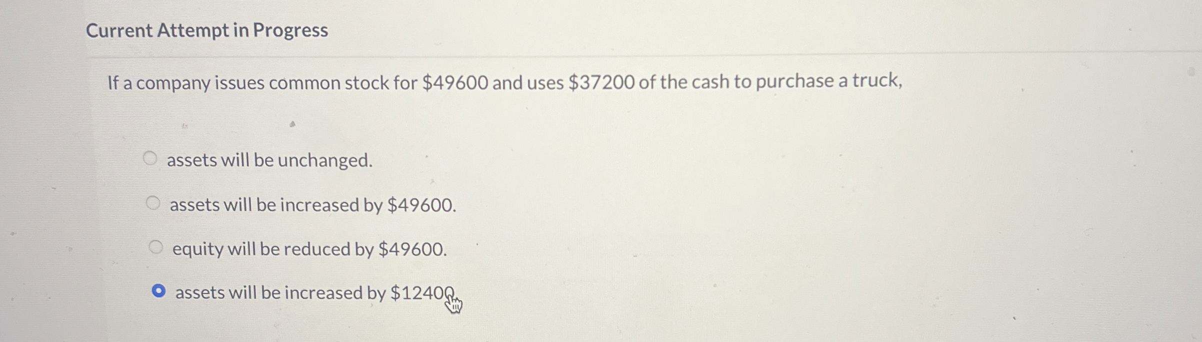 Solved Current Attempt in ProgressIf a company issues common | Chegg.com