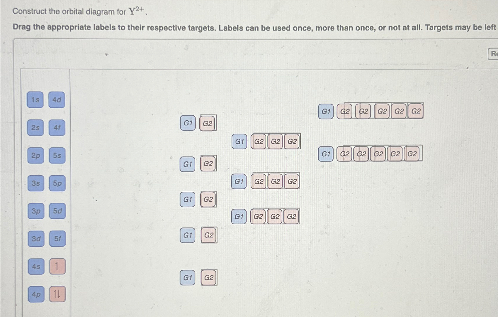 Solved Part 1) ﻿Construct the orbital diagram for La3+.Drag | Chegg.com