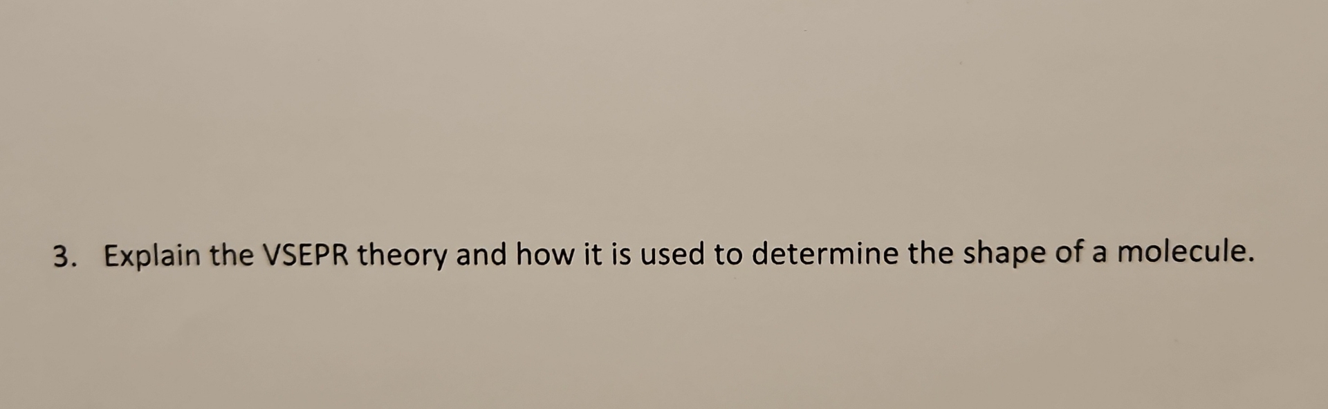 Solved Explain the VSEPR theory and how it is used to | Chegg.com