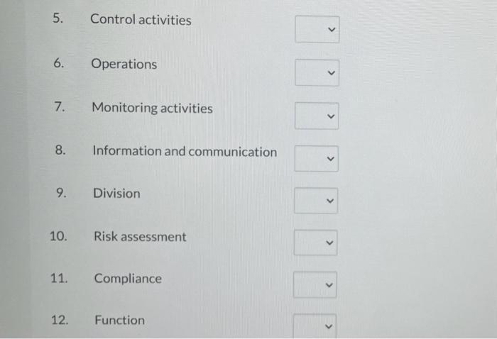 Solved Map the following objectives, components, and | Chegg.com