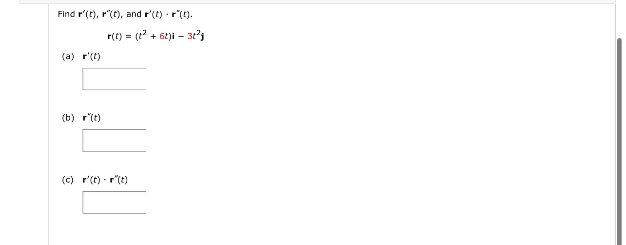 Solved Find r'(t),r''(t), ﻿and | Chegg.com