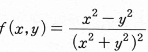 Solved f(x,y)=x2-y2(x2+y2)2Find ∫D﻿f at D: | Chegg.com