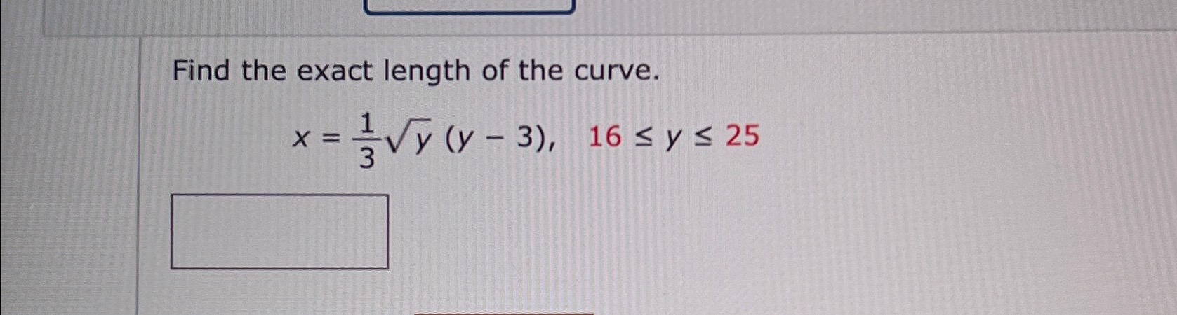 Solved Find the exact length of the | Chegg.com
