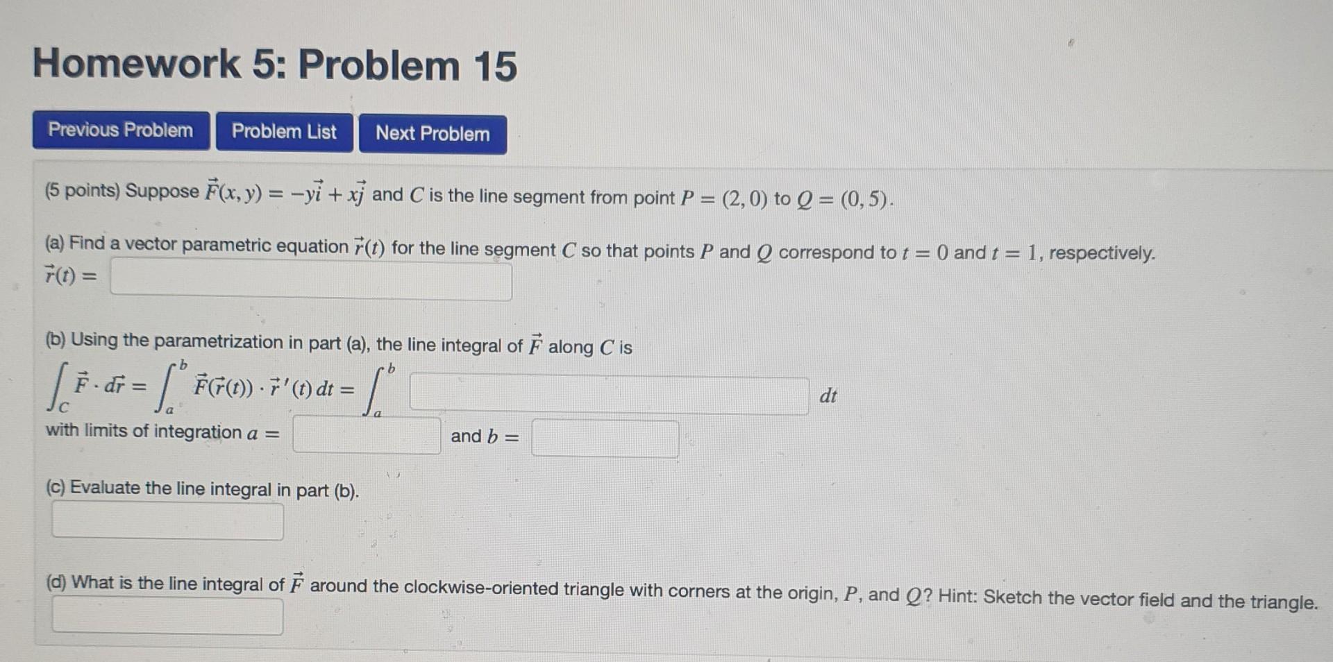 Solved Homework 5: Problem 15 Previous Problem Problem List | Chegg.com