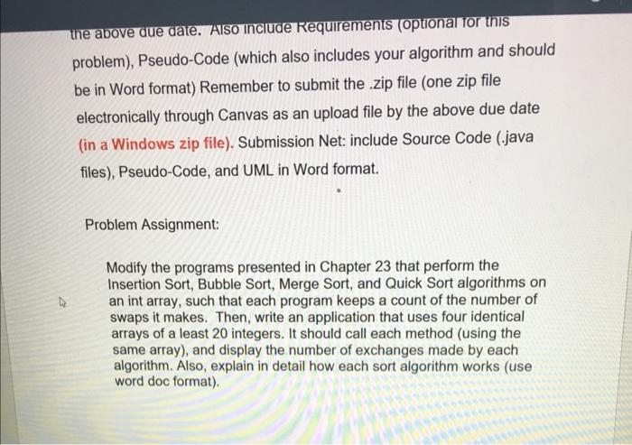 Solved the above que date. Also include requirements | Chegg.com