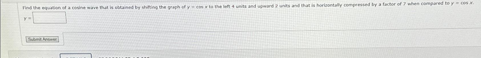 Solved y= | Chegg.com