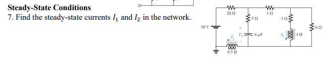 Solved Steady-State ConditionsFind the steady-state currents | Chegg.com