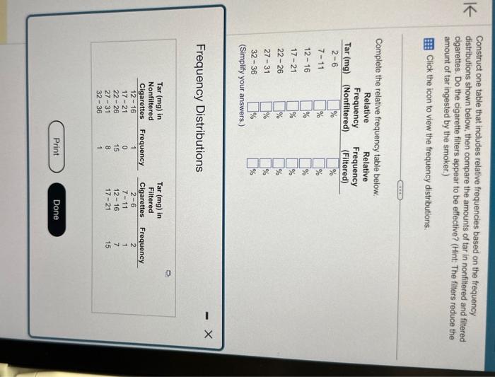 Solved Construct one table that includes relative | Chegg.com