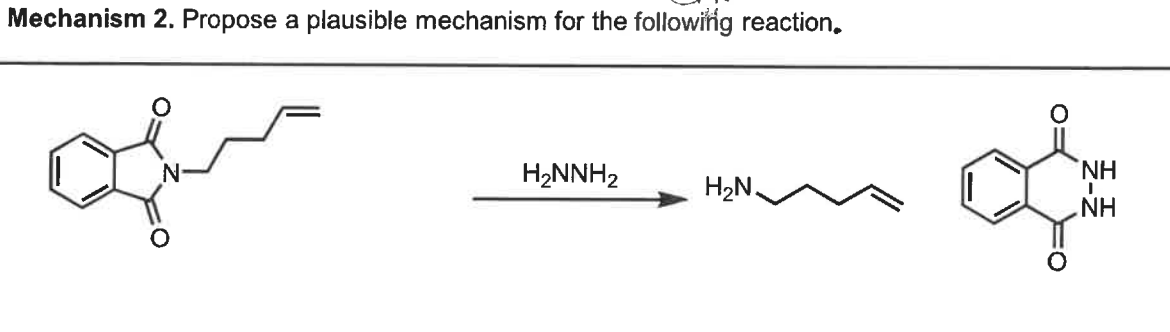 Solved Mechanism 2. ﻿draw a plausible mechanism for the | Chegg.com