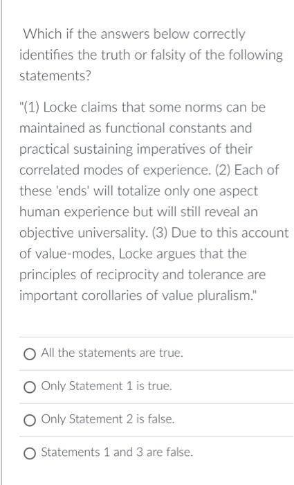 Which if the answers below correctly identifies the | Chegg.com