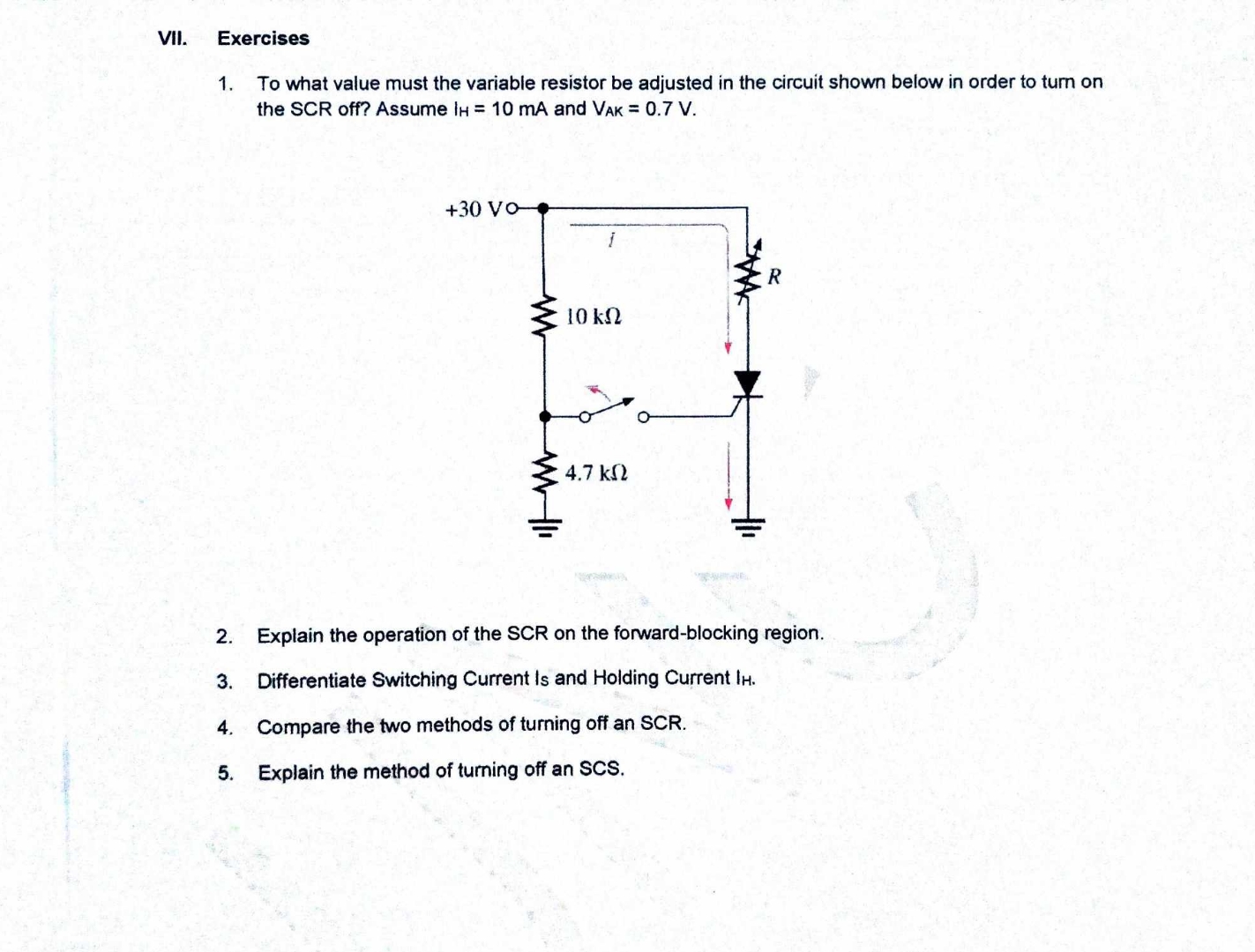 Solved pls show neat and whole solution : VII. ExercisesTo | Chegg.com