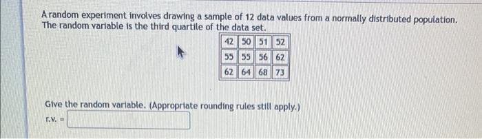 Solved A random experiment involves drawing a sample of 12 | Chegg.com