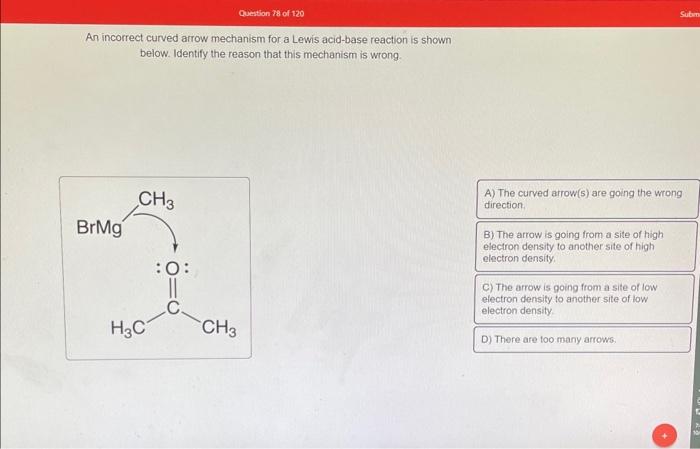 Solved An incorrect curved arrow mechanism for a Lewis | Chegg.com