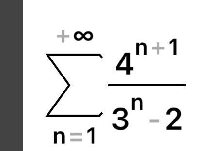 Solved ∑n=1+∞3n−24n+1 | Chegg.com