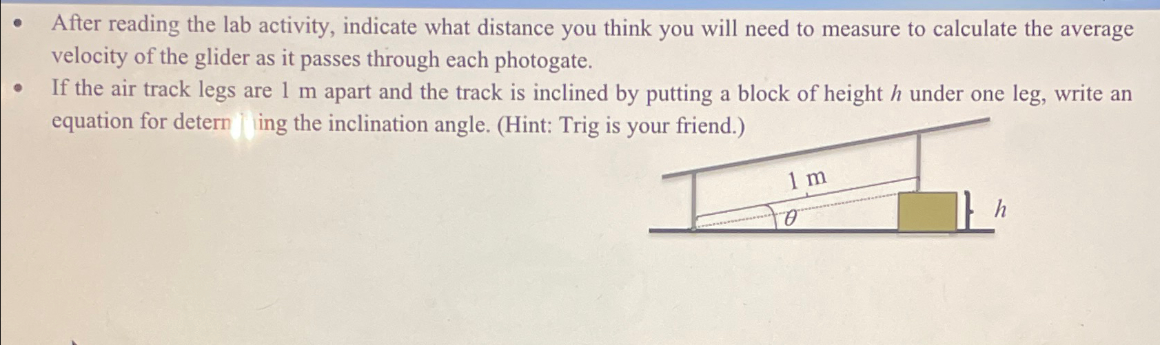 Solved After reading the lab activity, indicate what | Chegg.com