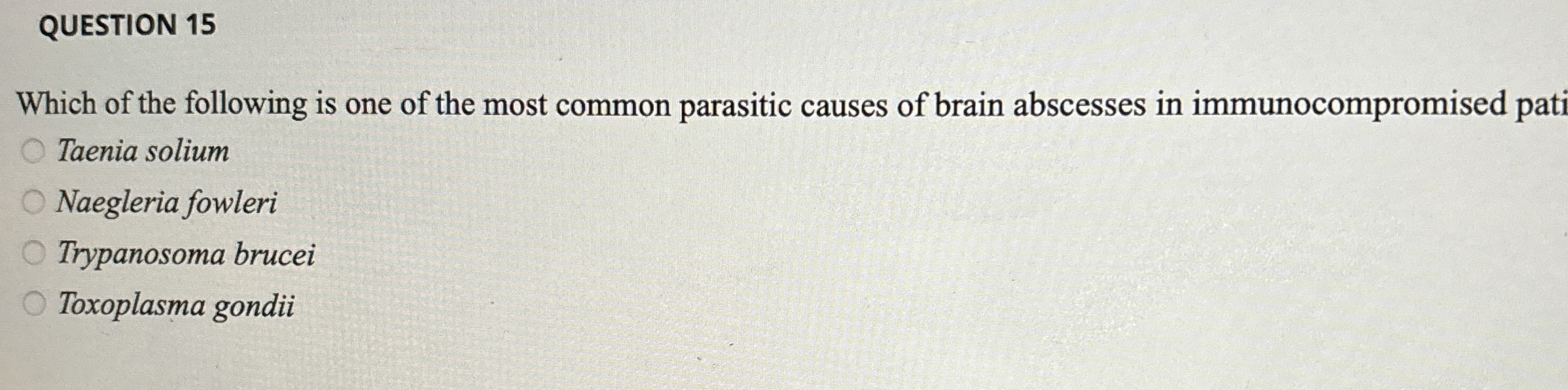 Solved QUESTION 15Which of the following is one of the most | Chegg.com