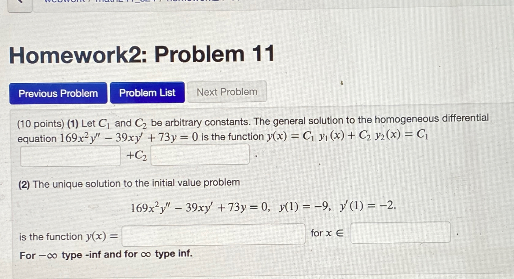 Solved Homework2: Problem 11(10 ﻿points) (1) ﻿Let C1 ﻿and C2 | Chegg.com
